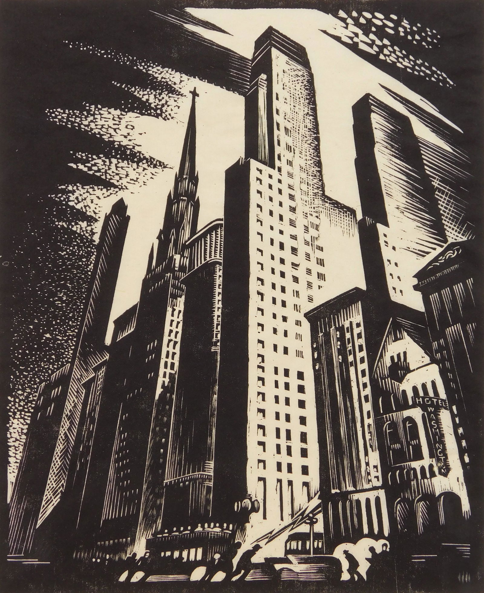 Charles Turzak Woodcut Auction