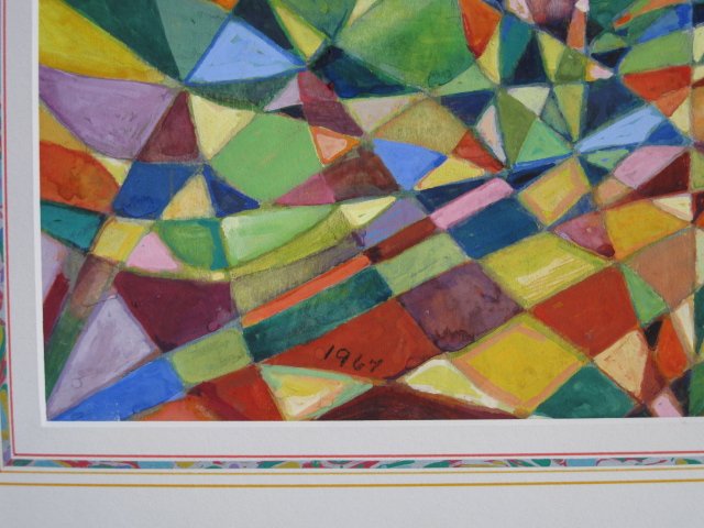 32: August Biehle watercolor : Lot 32