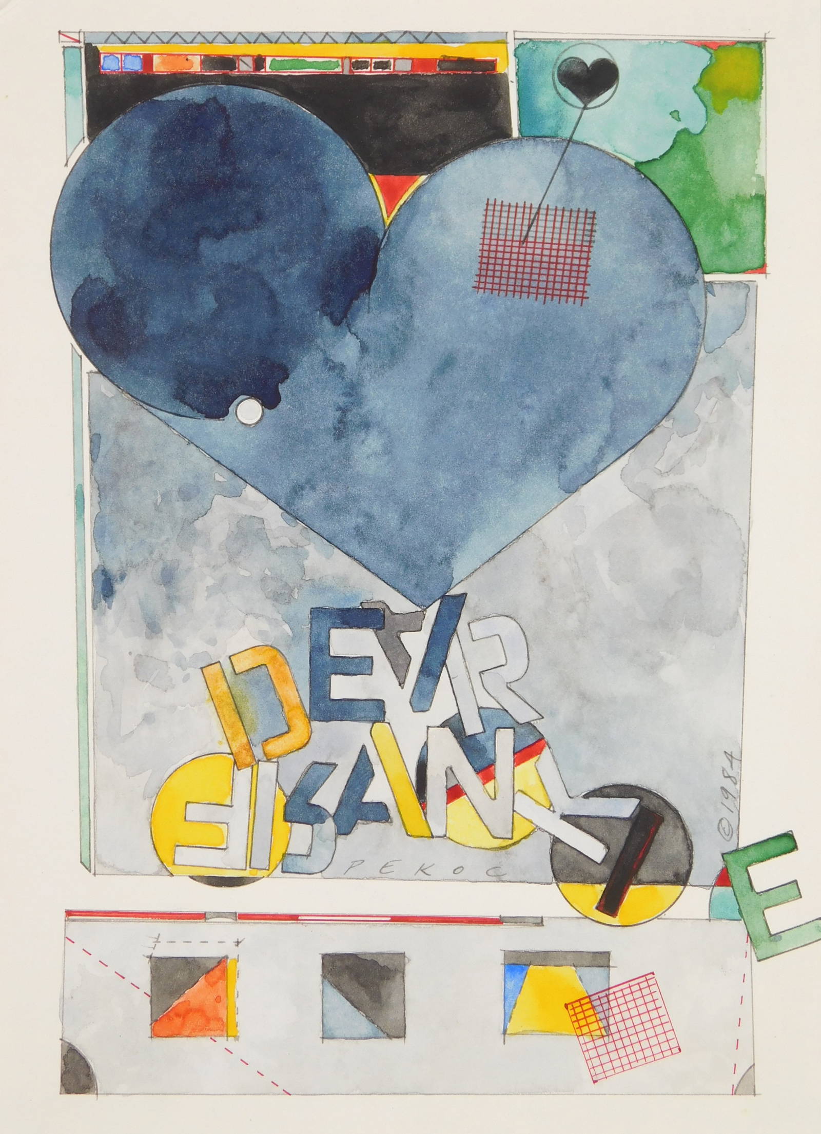 Chris Pekoc Watercolor And Pen And Ink Auction