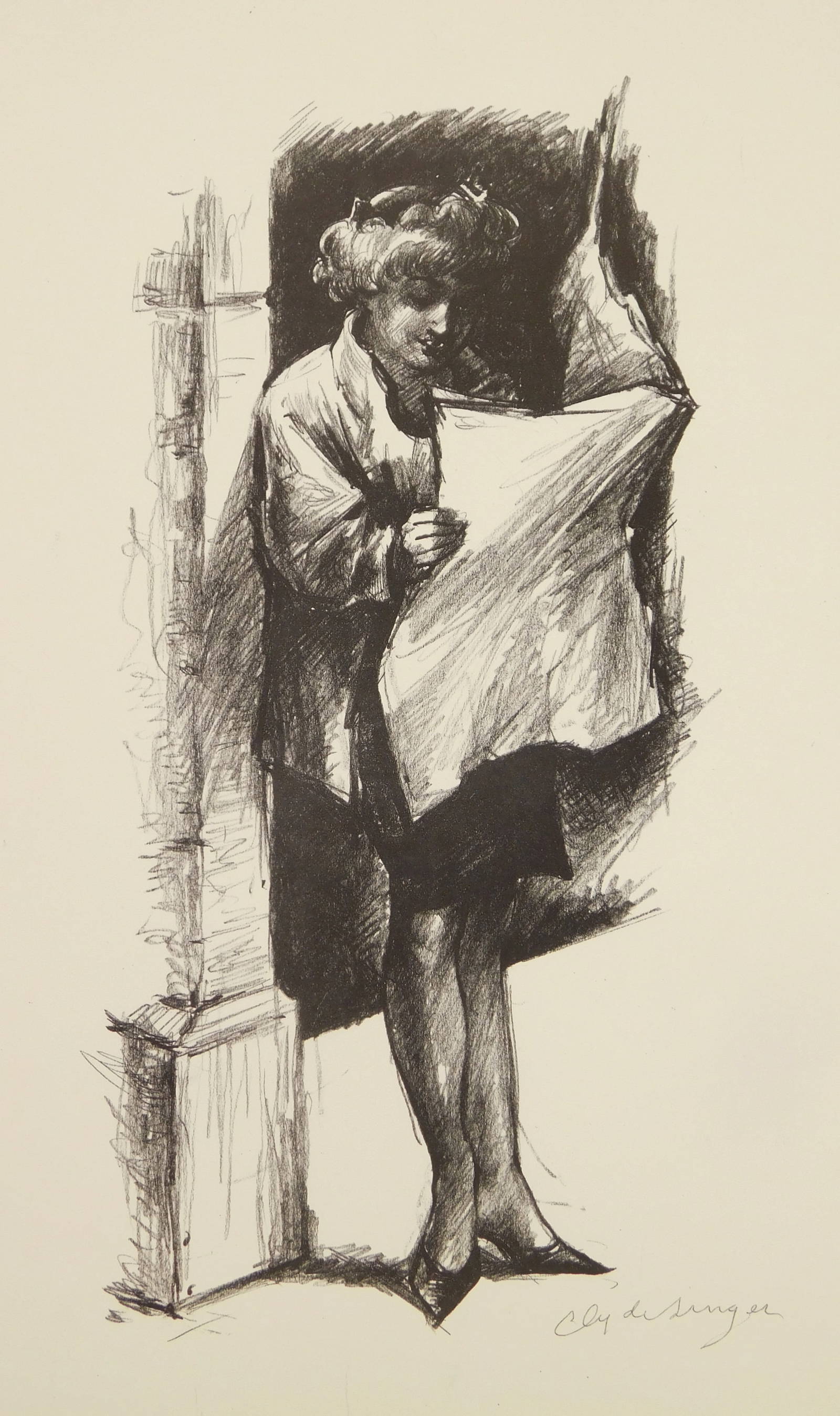 Clyde Singer (1908-1999) Lithograph Auction