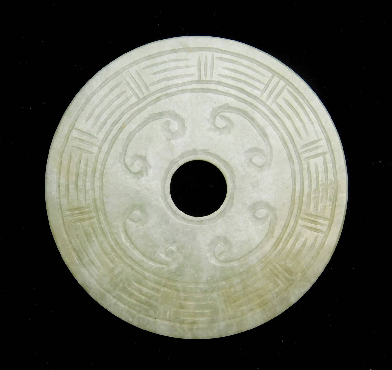 18th C. Chinese Jade Bi Disc Auction