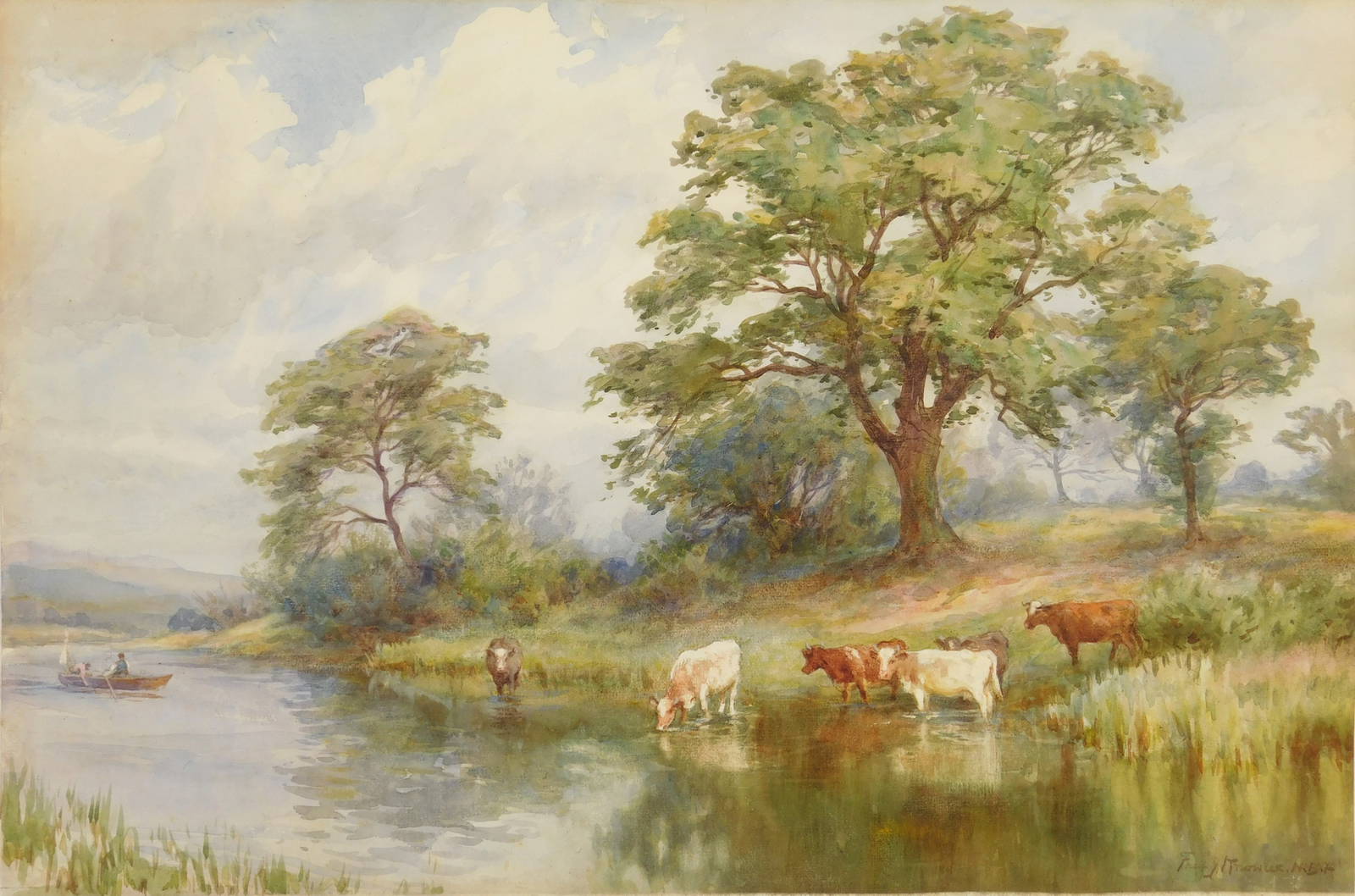 Fred James Knowles (british, 1874-1931) Watercolor Auction