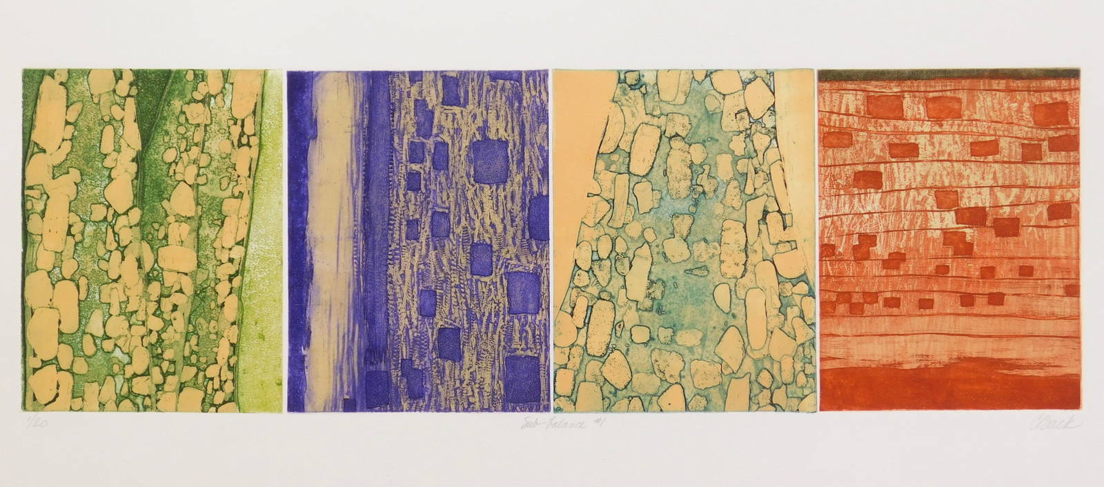 Cynthia Back (american, 20th. 21st C.) Etching Auction