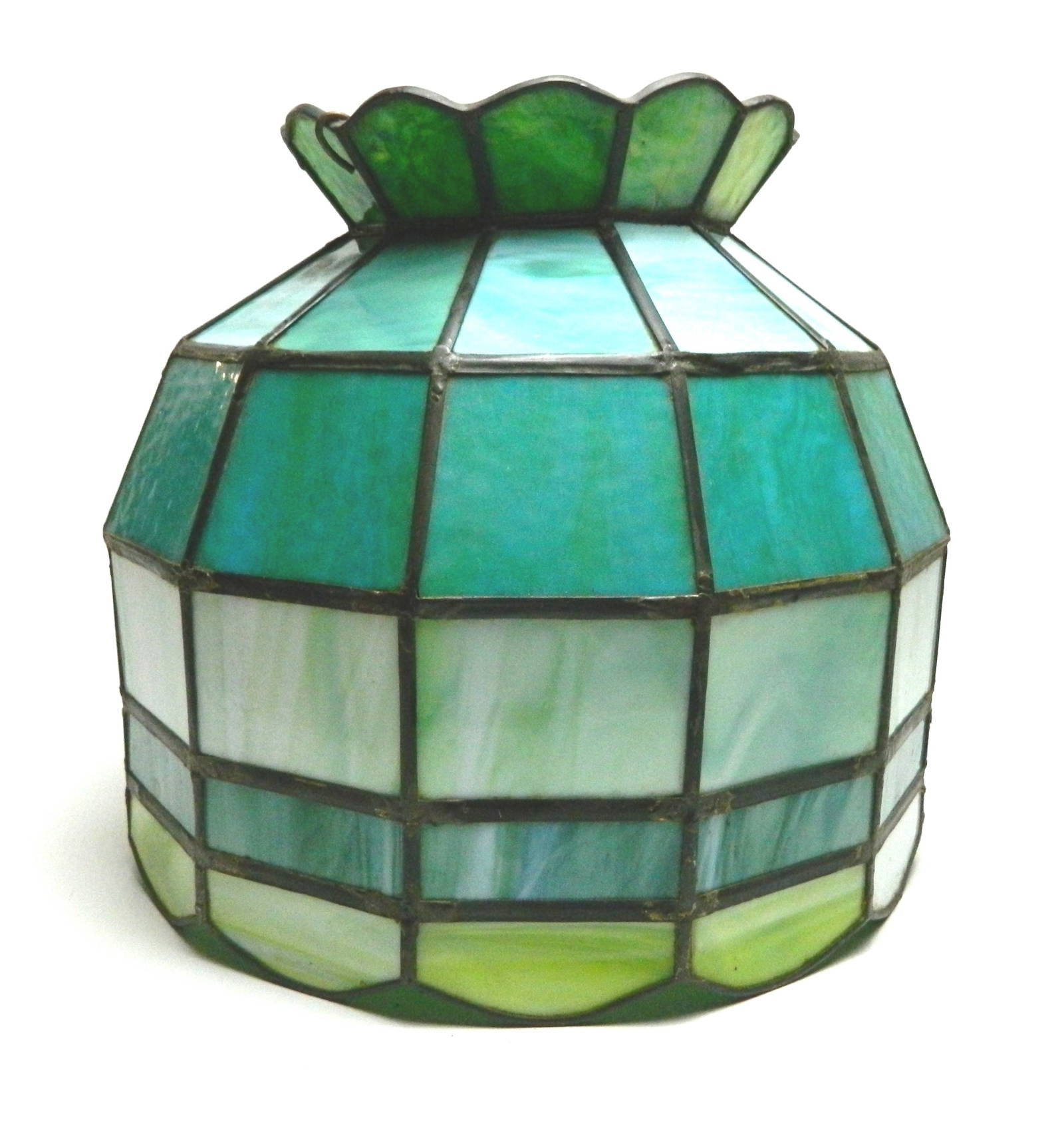 Contemporary Leaded Glass Lamp Shade Auction