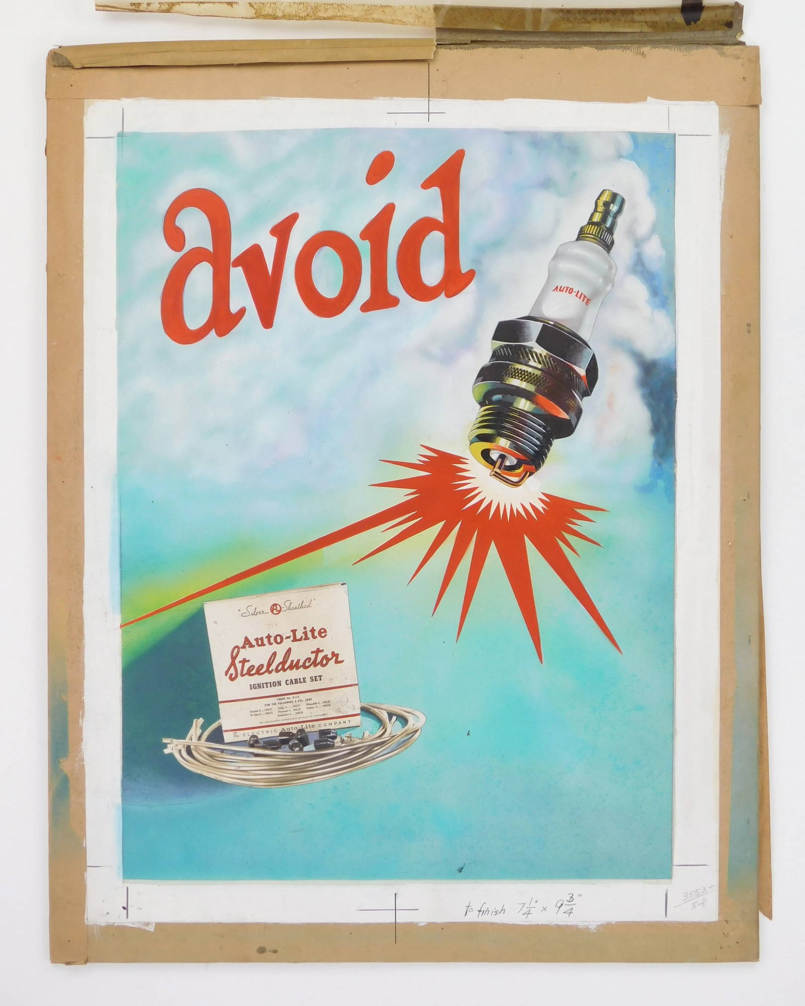 Don Dougherty (american, 20th C.) Illustration For Auto-lite Auction