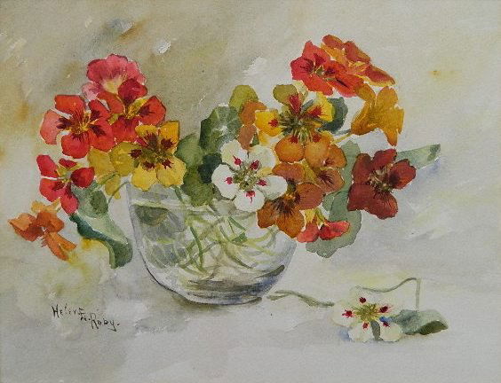 Helen E. Roby watercolor