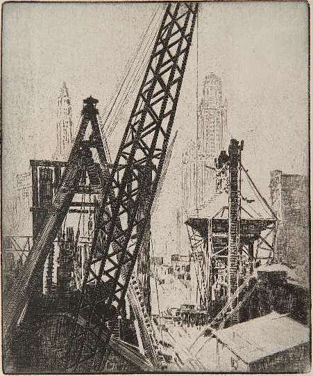 Hubert Morley etching