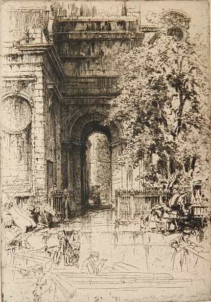 Hedley Fitton etching