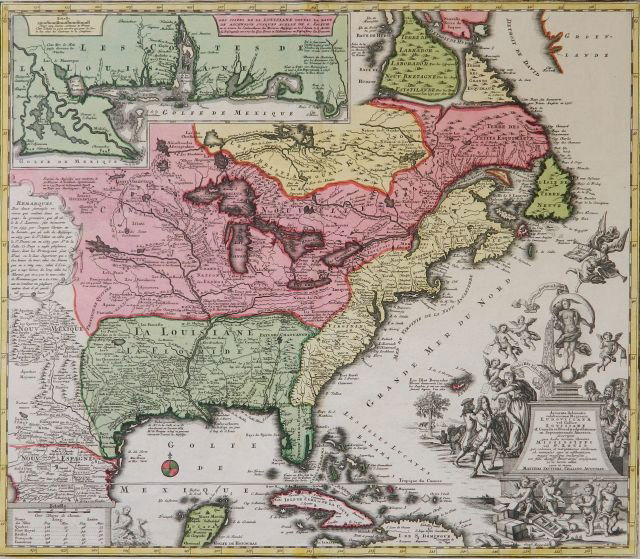 Matthaus Seutter map of North America