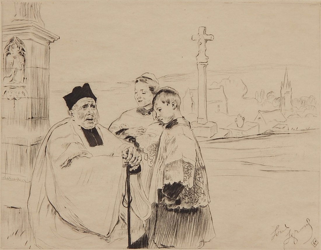 Louis Legrand etching