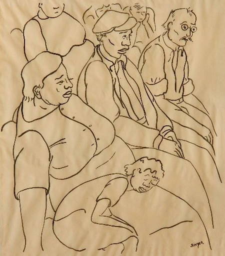 Burr Singer Pen And Ink