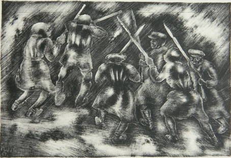 George Biddle Lithograph