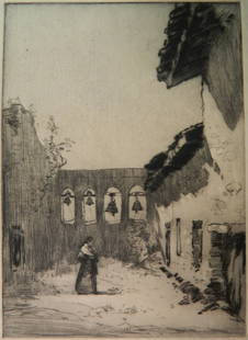 John Wesley Cotton Etching And Drypoint