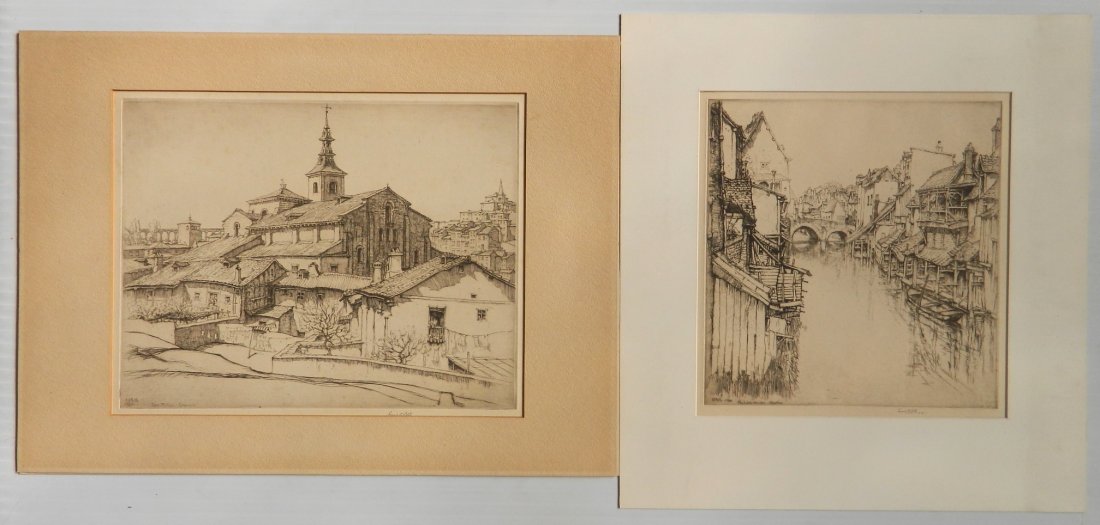 Ernest D. Roth 2 etchings - Feb 20, 2016 | Rachel Davis Fine Arts in OH