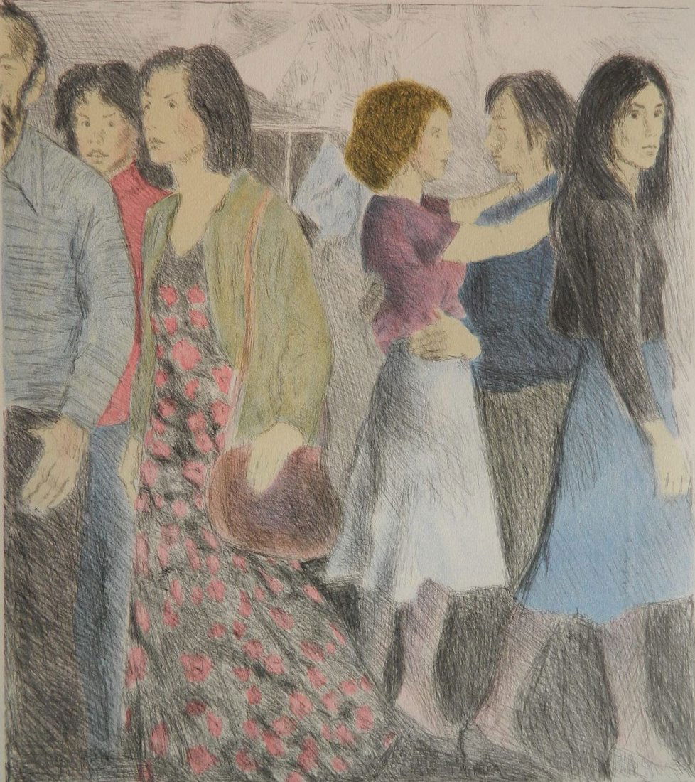 Raphael Soyer Lithograph In Colors