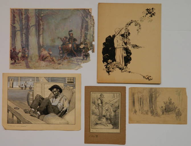 Victor C. Anderson 4 Drawings