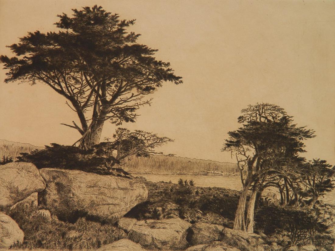 William C. Ostrander etching