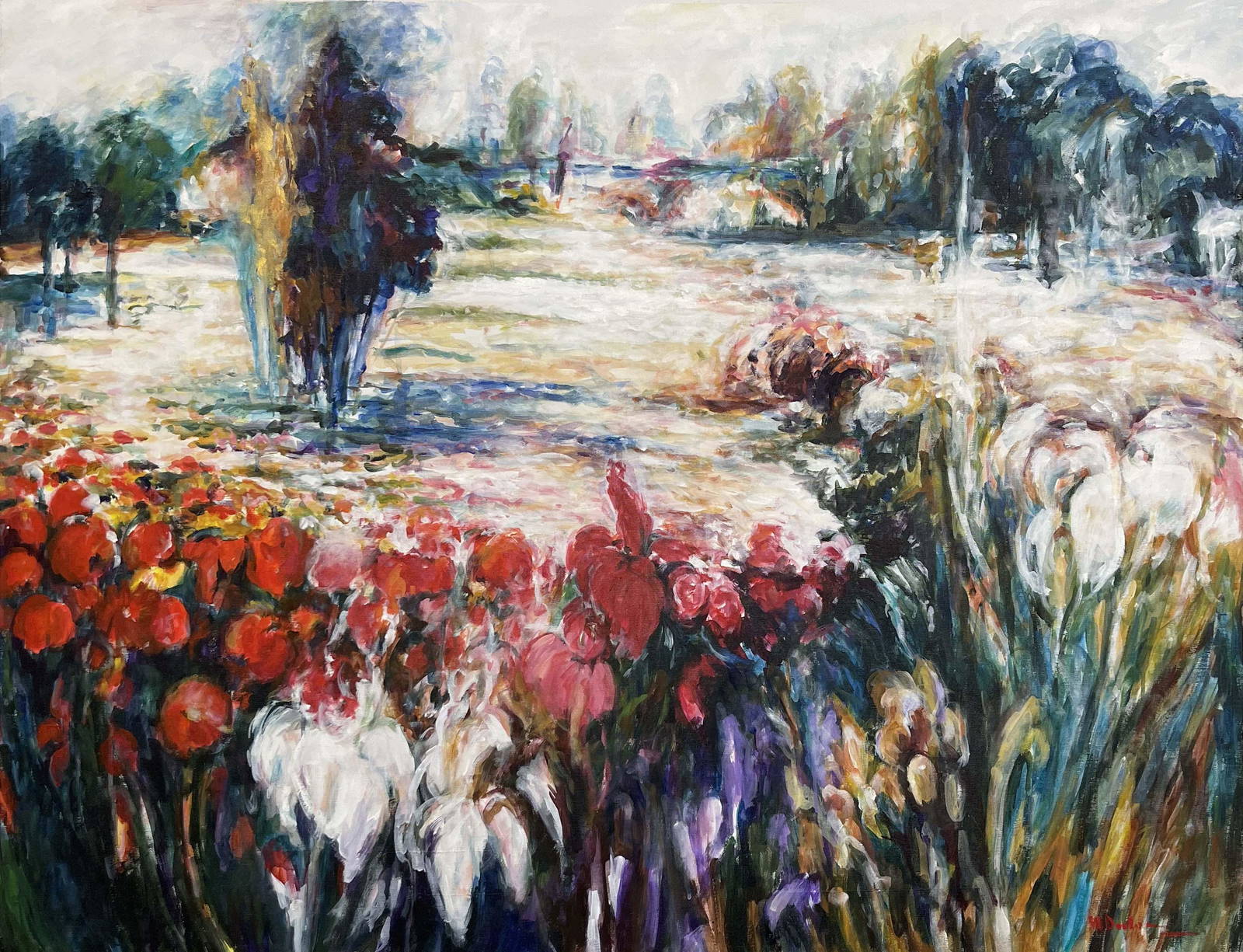 Mary Dulon ‘la Clainere’ Original Signed Painting – 50x37.5 Auction