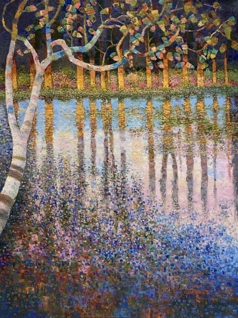 Lambert ‘summer Reflections’ Original Signed Painting – 30x40 Auction