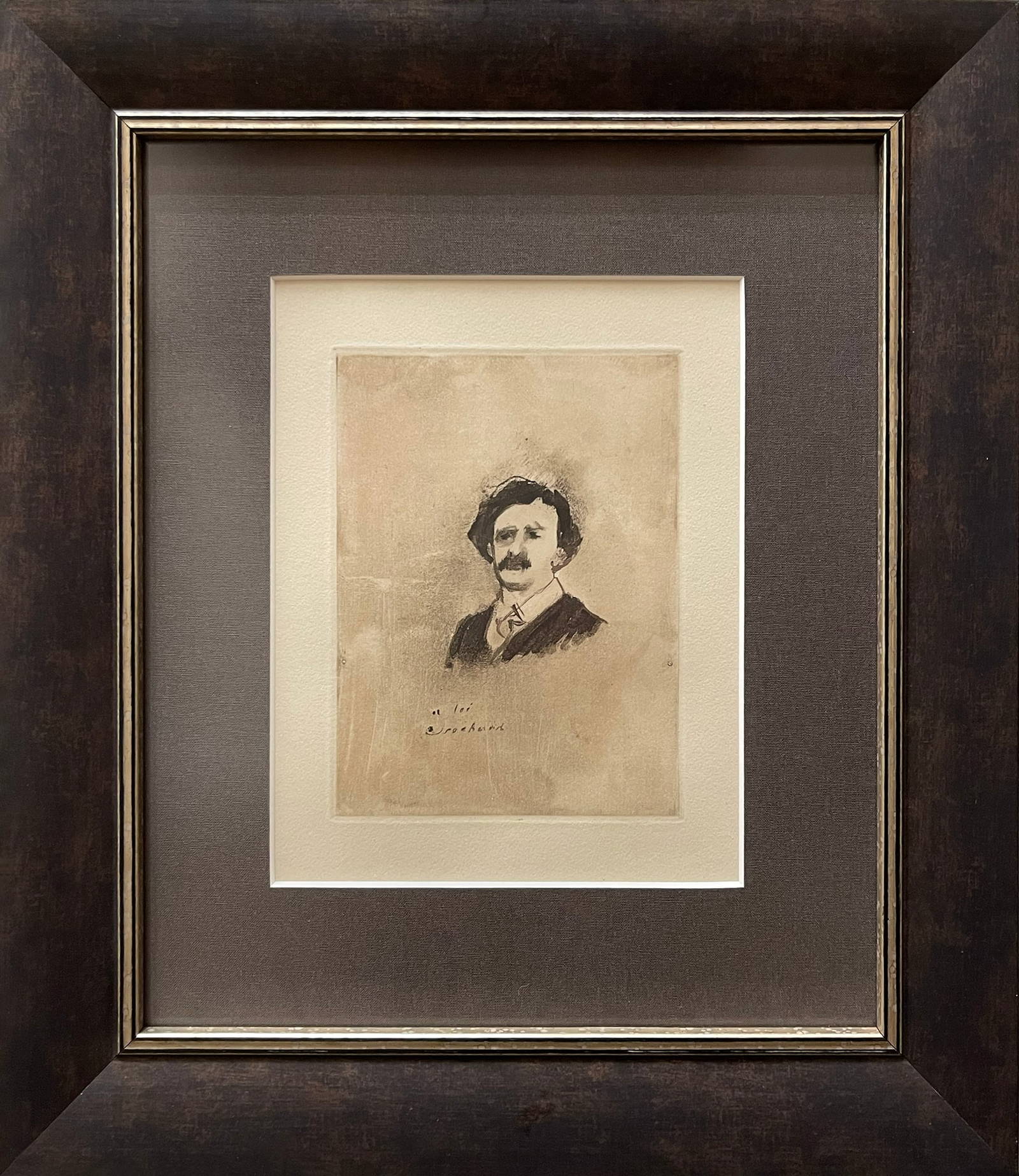 Edgar Degas "portrait Of Virginie Cardinal's Favorite, The Actor ...