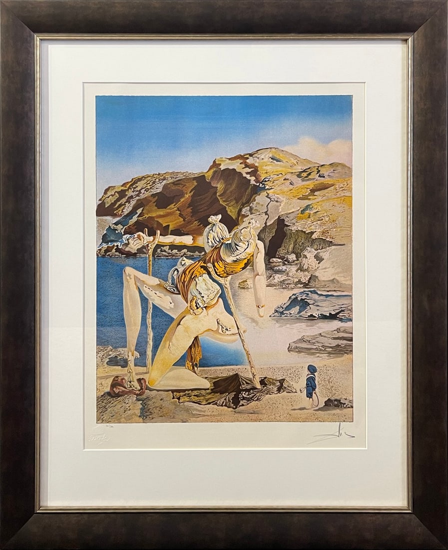 Salvador Dali Spectre Of Sex Appeal Framed Colored Lithograph After