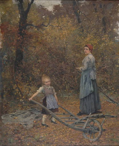 Caspar Ritter, Mutter und Kind im Herbstwald, 1893 - May 20, 2008 | Von ...