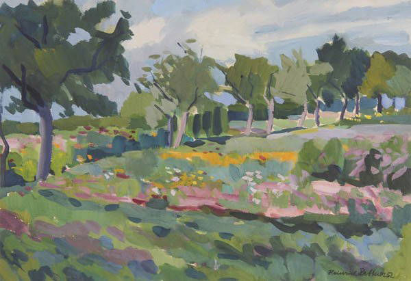 Heinrich Rettner, Sommerlandschaft, 1952