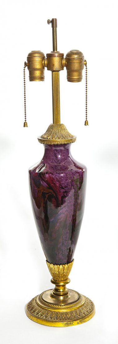 Steuben table lamp, shape #8023, tapering form in