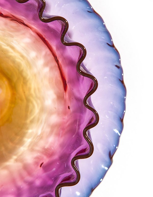 Webb Alexandrite finger bowl and underplate, tight