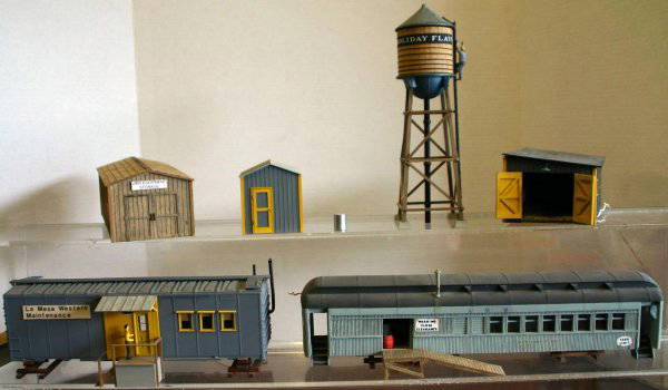 6 O Scale Scratch Built And Kit Bashed Buildings.