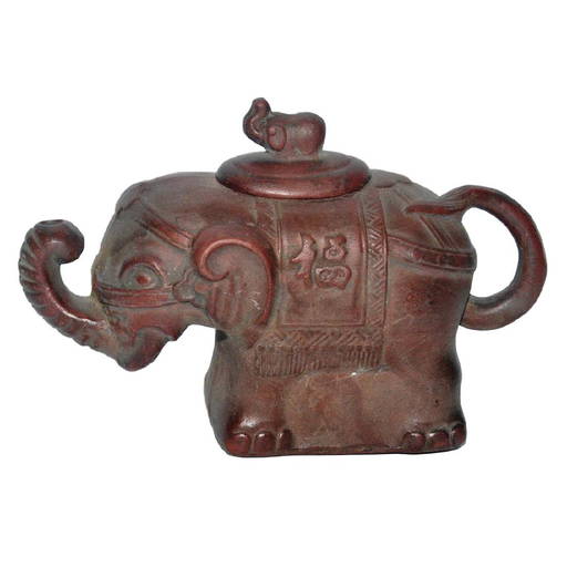 Elephant Shaped Zisha Teapot Molded With