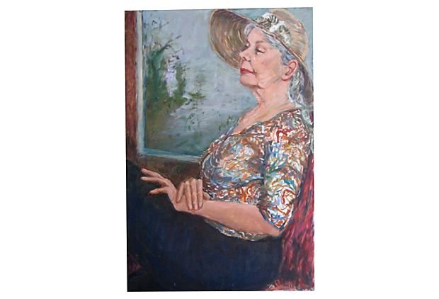 Gina Oil Painting by Marian Smith - May 14, 2016 | Iconic Design ...