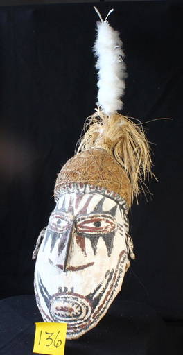 New Guinea Ceremonial Tago Mask Tami Islands