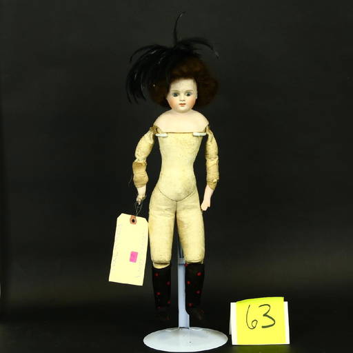 Antique French Doll Marked " F" On Back