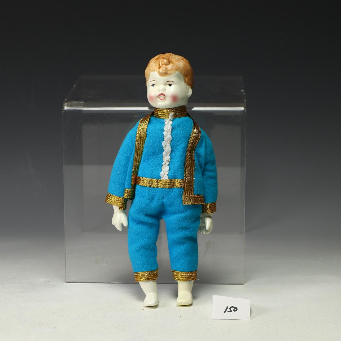 Vintage Shackman Porcelain And Fabric Composite Doll