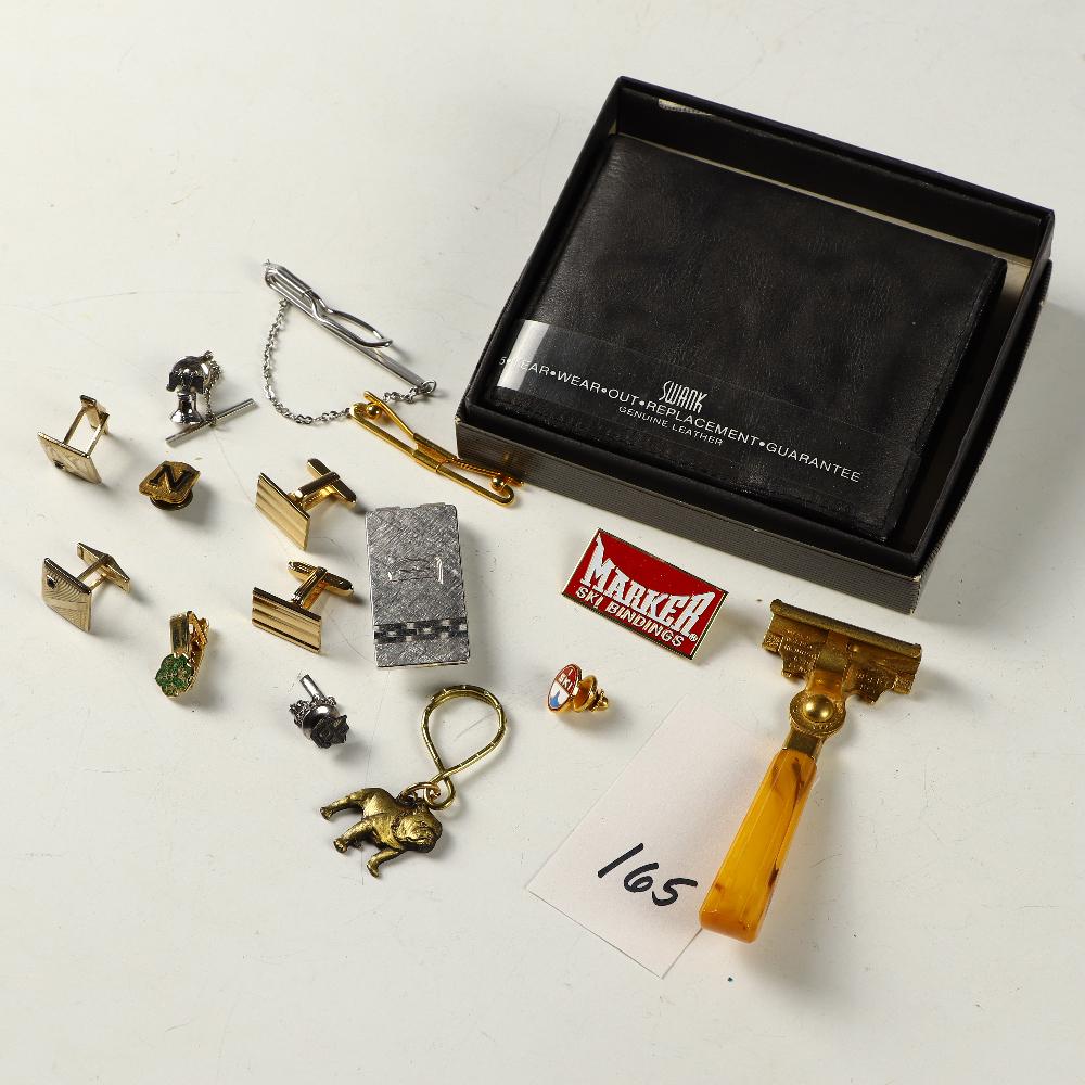 Menâ€™s Jewelry, Swank Wallet, And A Vintage Brass Razor Auction