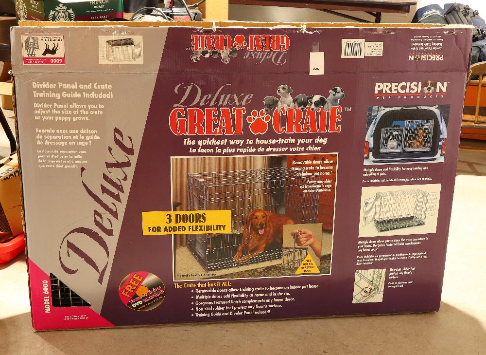 Great Crate Deluxe Dog Crate With 3 Doors