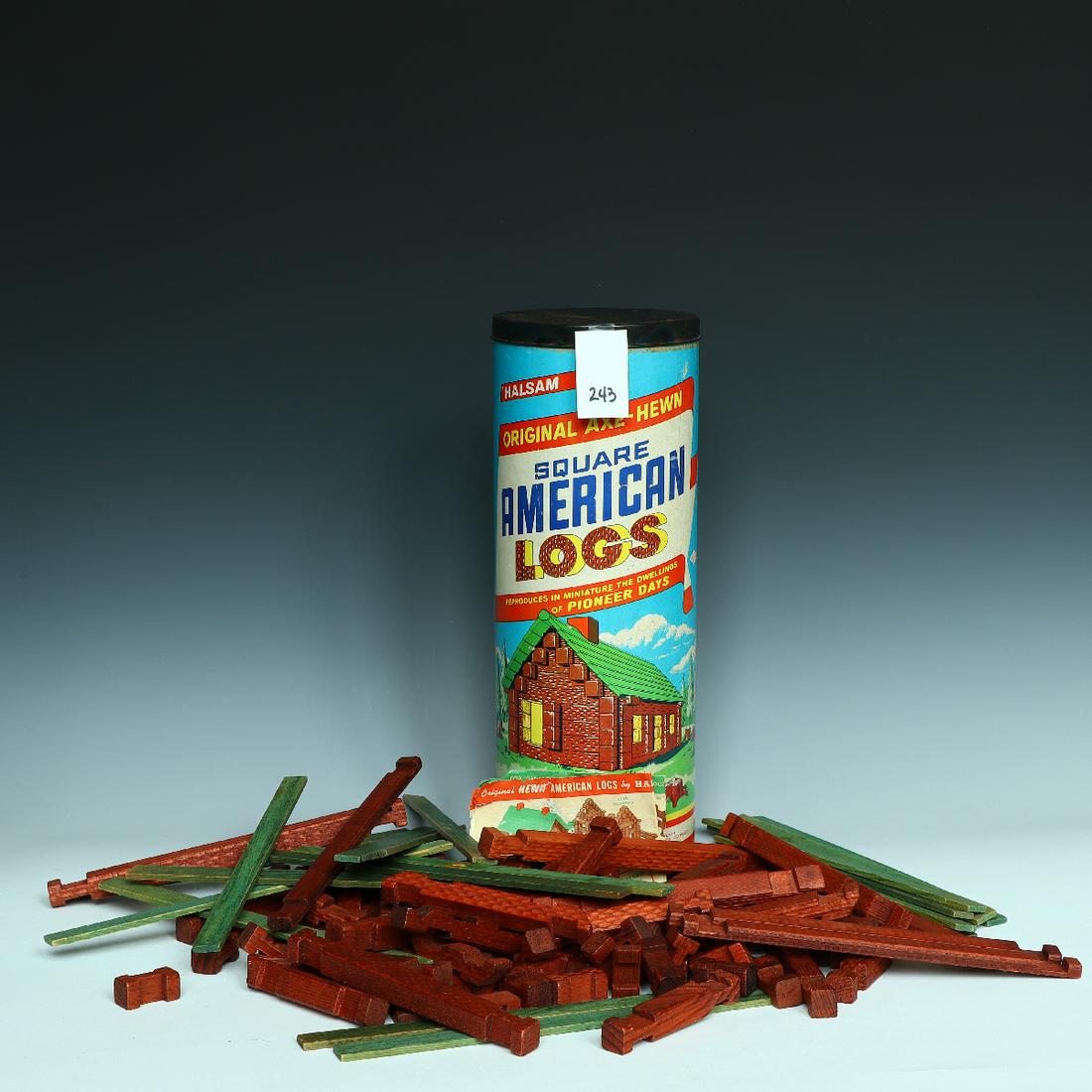 Vintage Halsam Square American Logs Usa