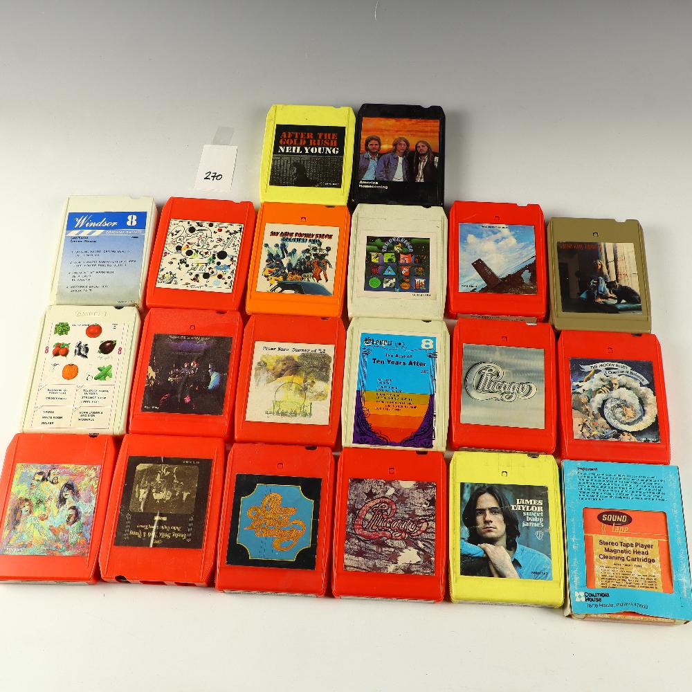 Lot Of Vintage 8 Track Cartridges