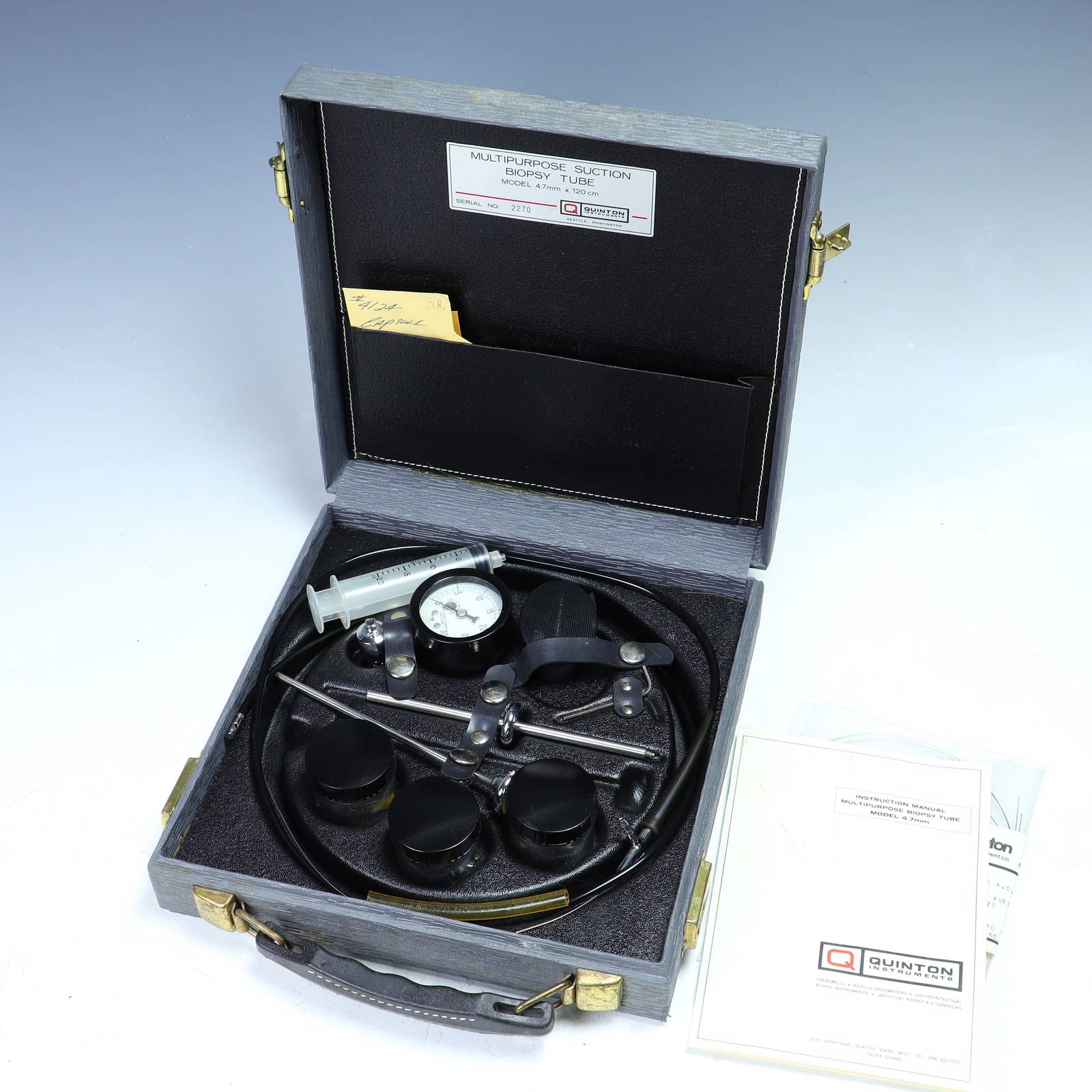 Antique Medical Multipurpose Suction Biopsy Tubes By Quinton ...