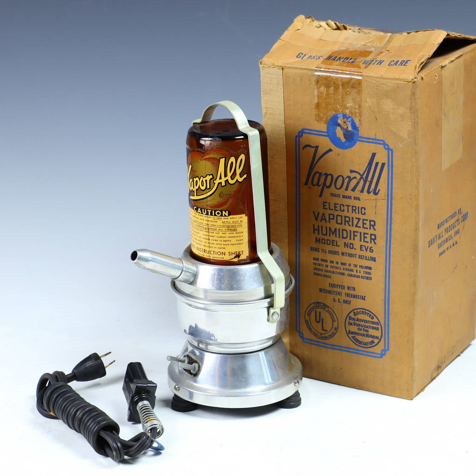 Antique Vaporal Electric Vaporizer Humidifier Model #ev6 Auction