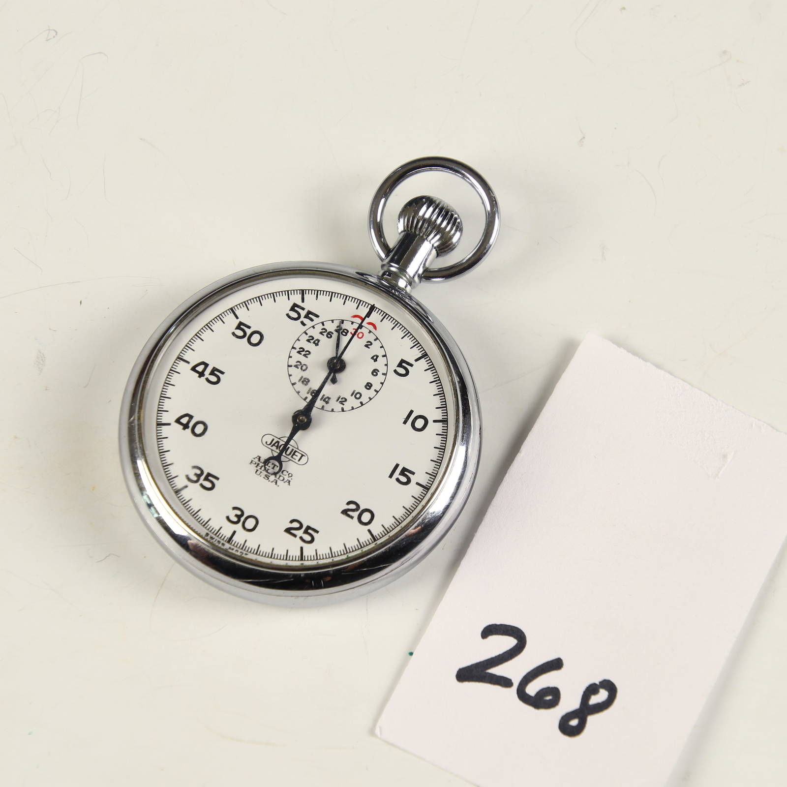 A.h.t. Philadelphia Jaquet Vintage Stop Watch Swiss Made Auction