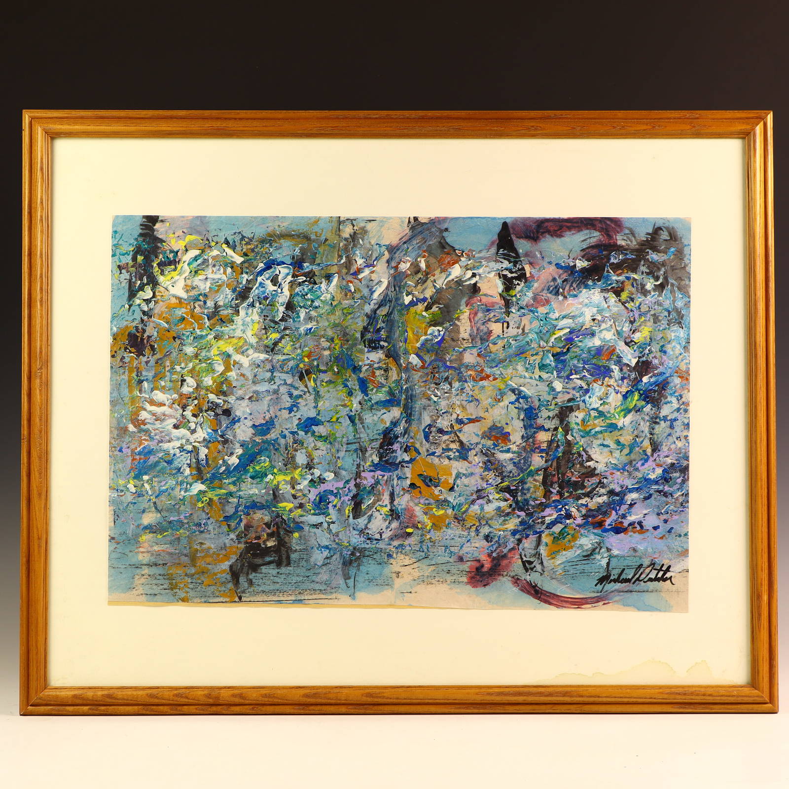 Original Artist Signed Abstract Painting By Michael Dutcher - Oct 07 ...