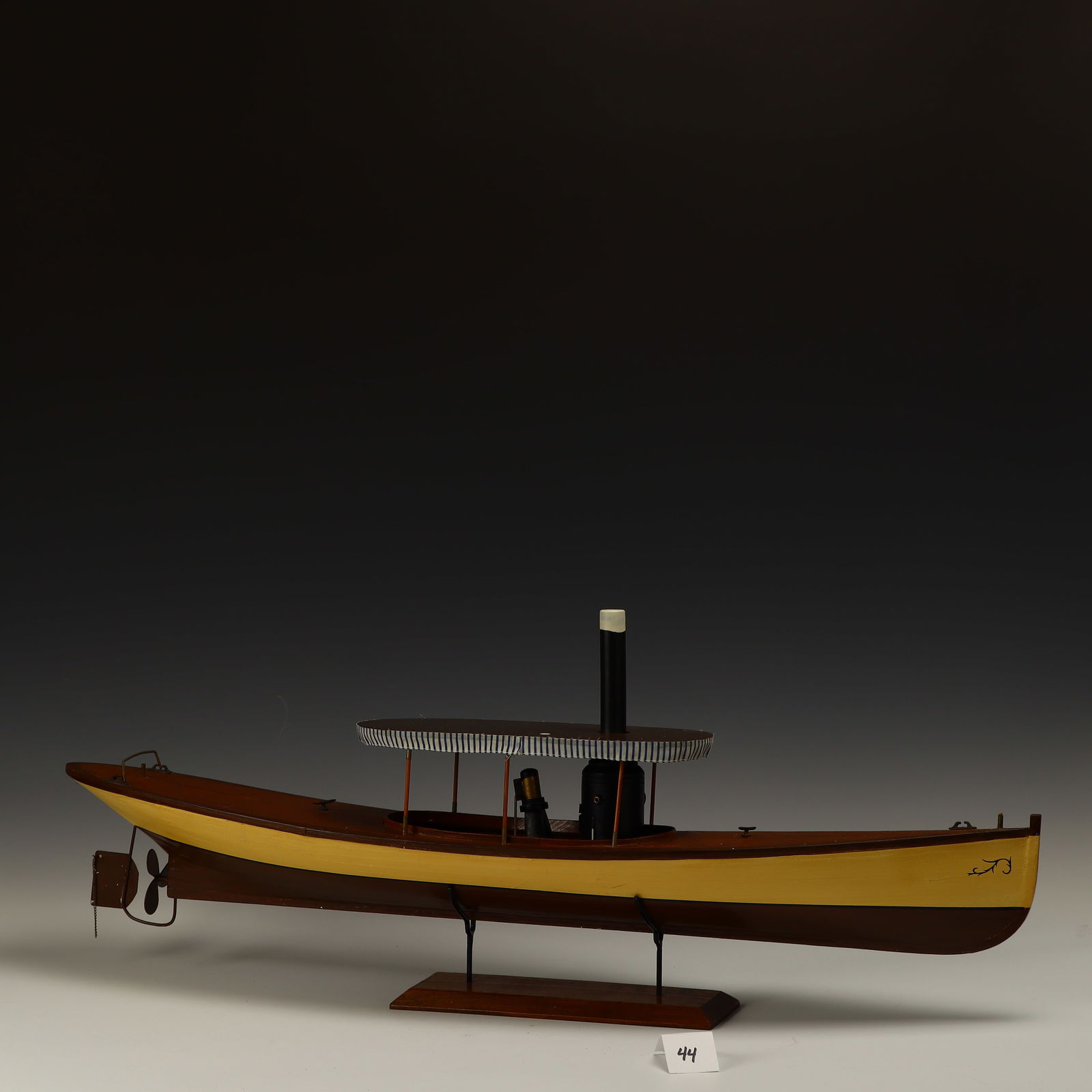 Steam Powered River Boat On Stand Auction