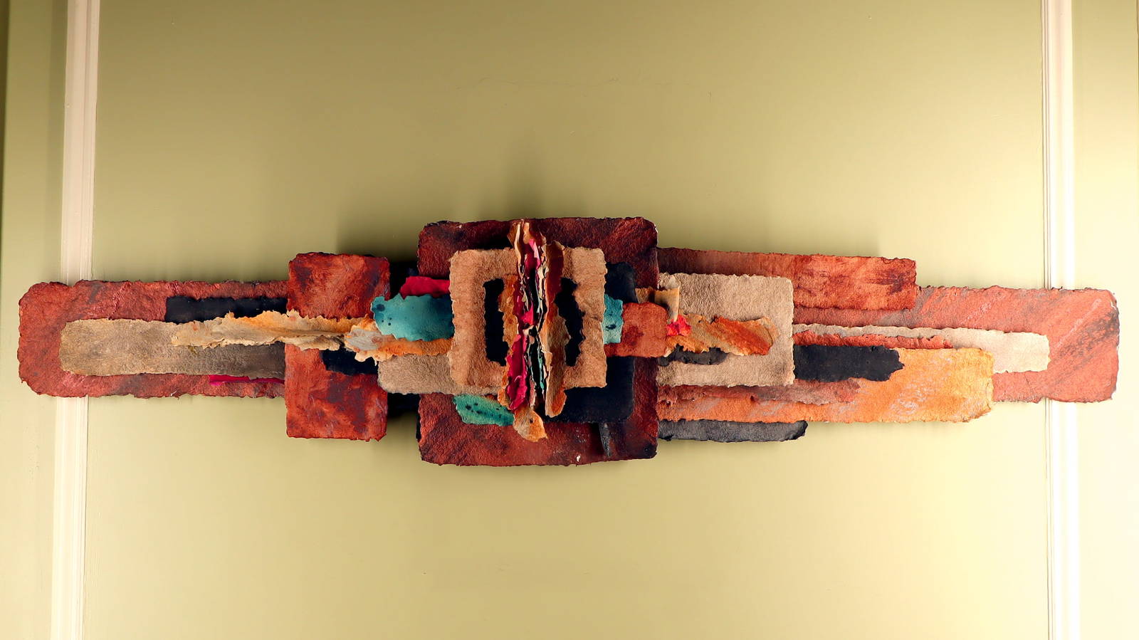 Signed Native American Southwestern Thick Paper Mache Wall Sculpture ...