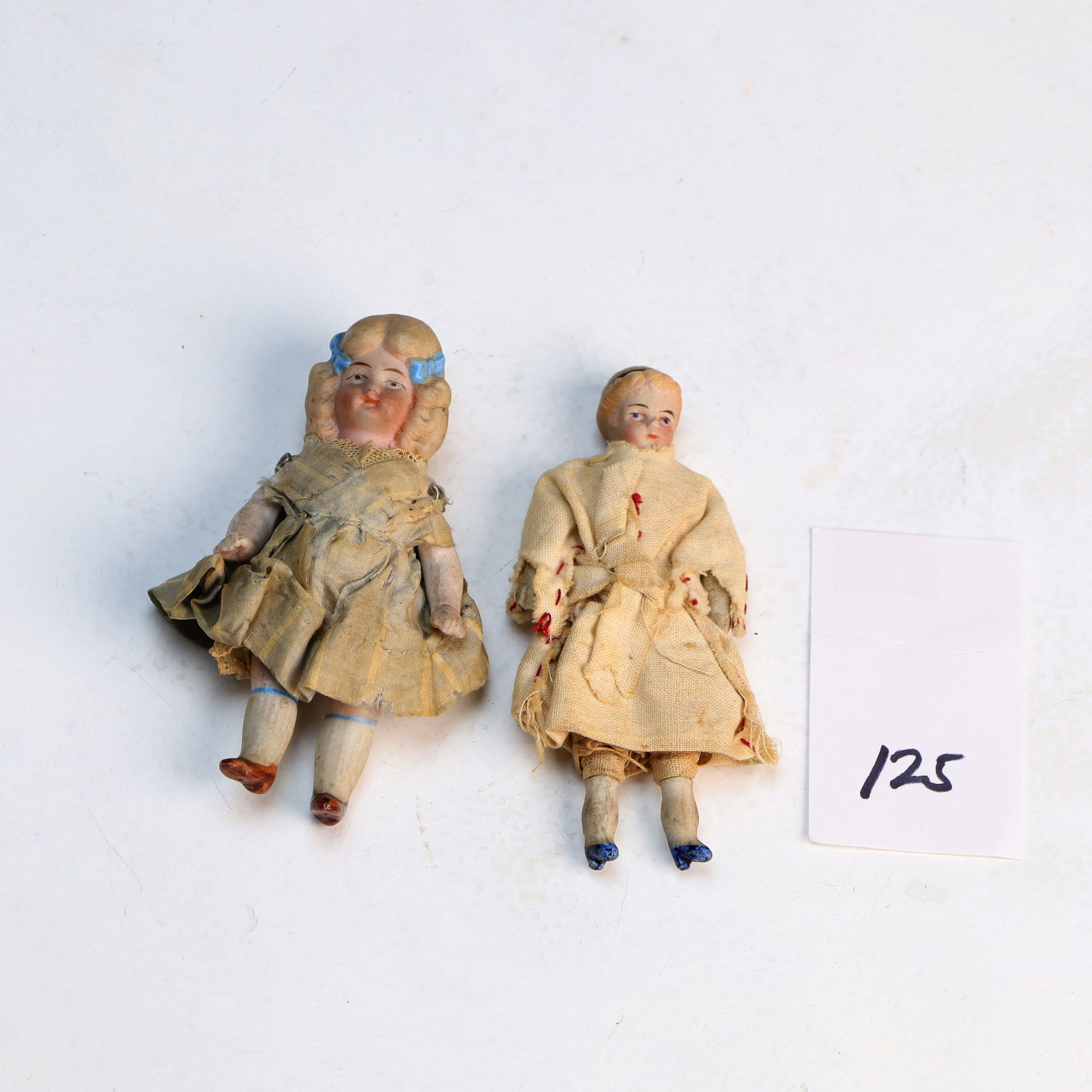 Lot Of Antique And Vintage Miniature Dolls Auction