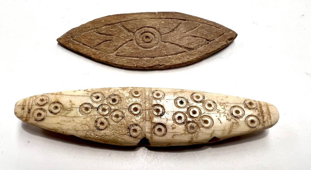 Lot Of 2 Egyptian Coptic Bone Tools. Auction