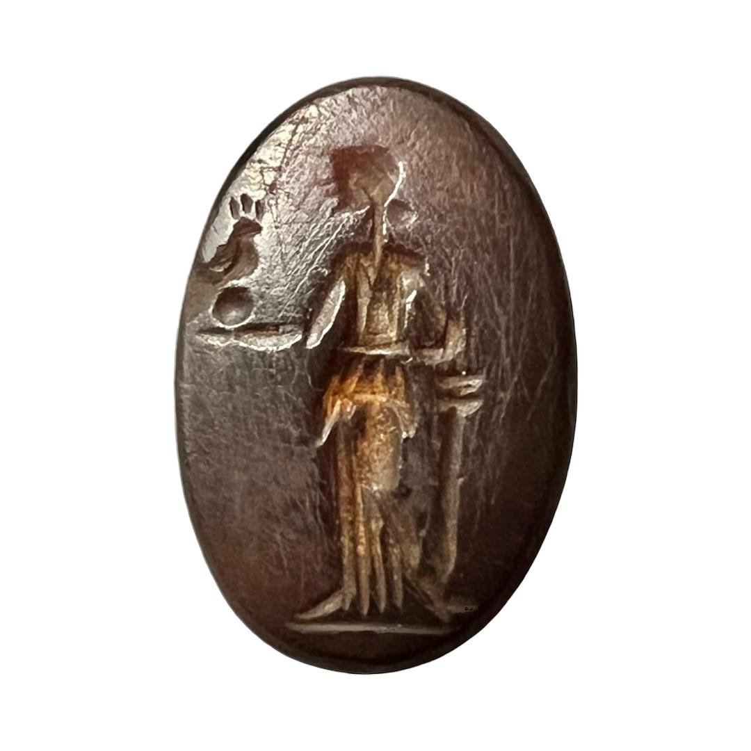 Roman Intaglio With The Goddess. Auction