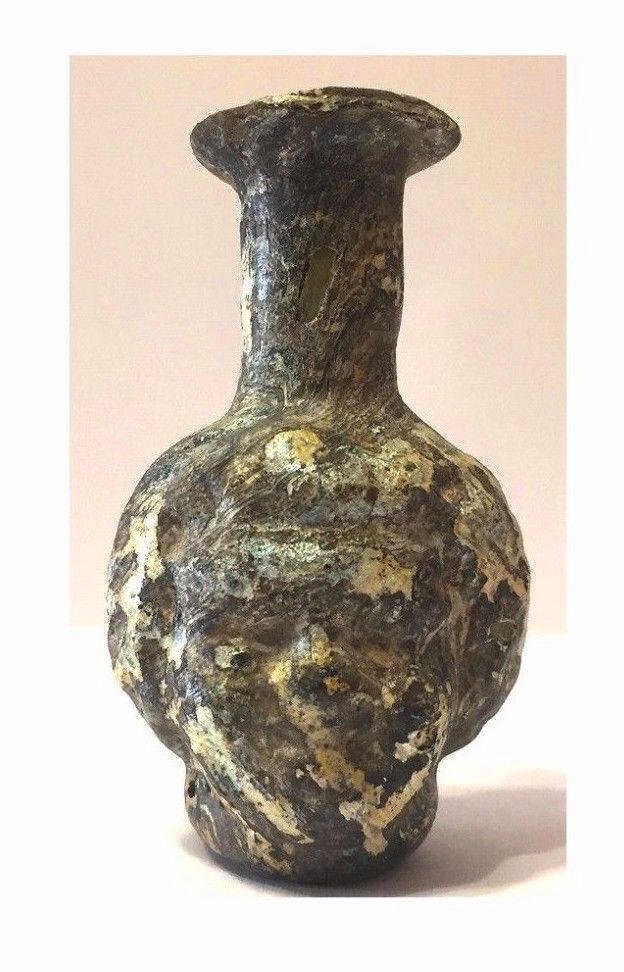 Ancient Roman Glass Janus Flask - Bacchus - Nov 19, 2015 | Artemis ...