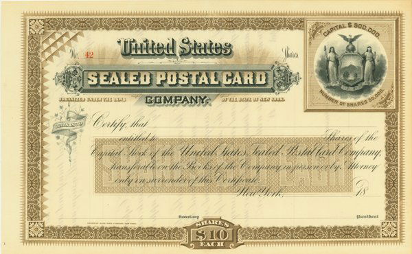 United States Sealed Postal Card